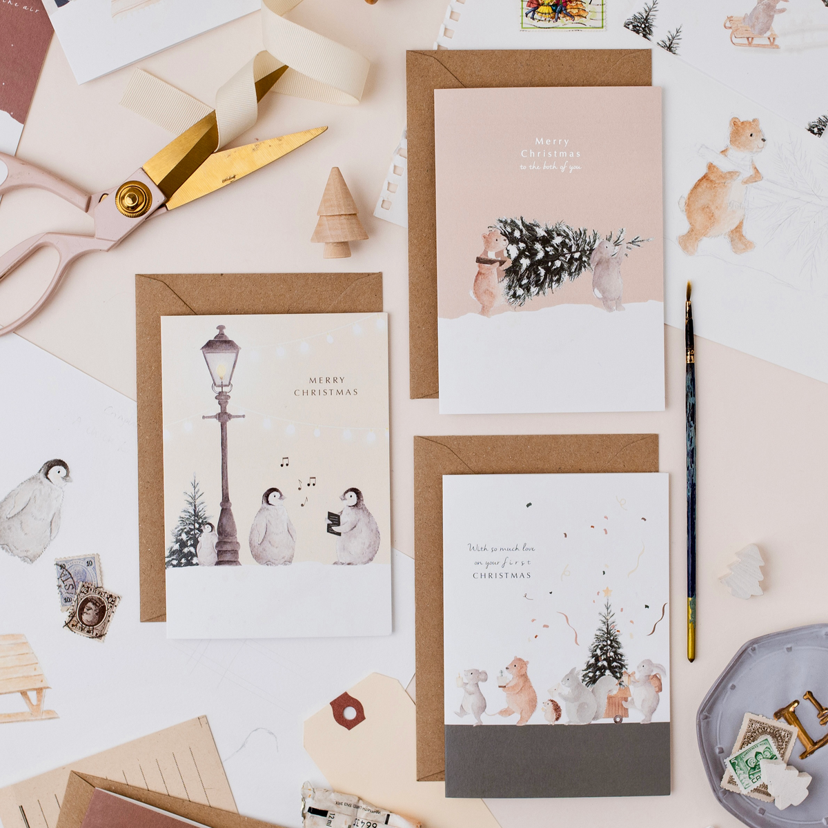 Cute Christmas Cards | Little Roglets